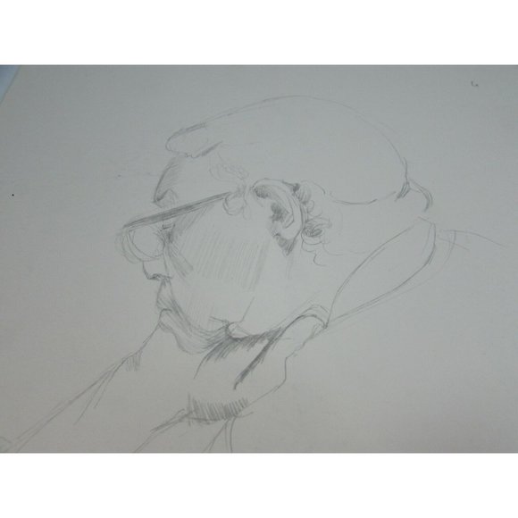 Susan Wohl | Art | Vintage Drawing Sketch Man Silhouette 976 Artist ...